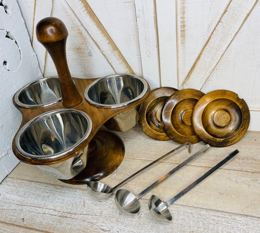 Vintage Wooden Condiment Display Tray, Vintage Wooden Condiment Tray - Etsy