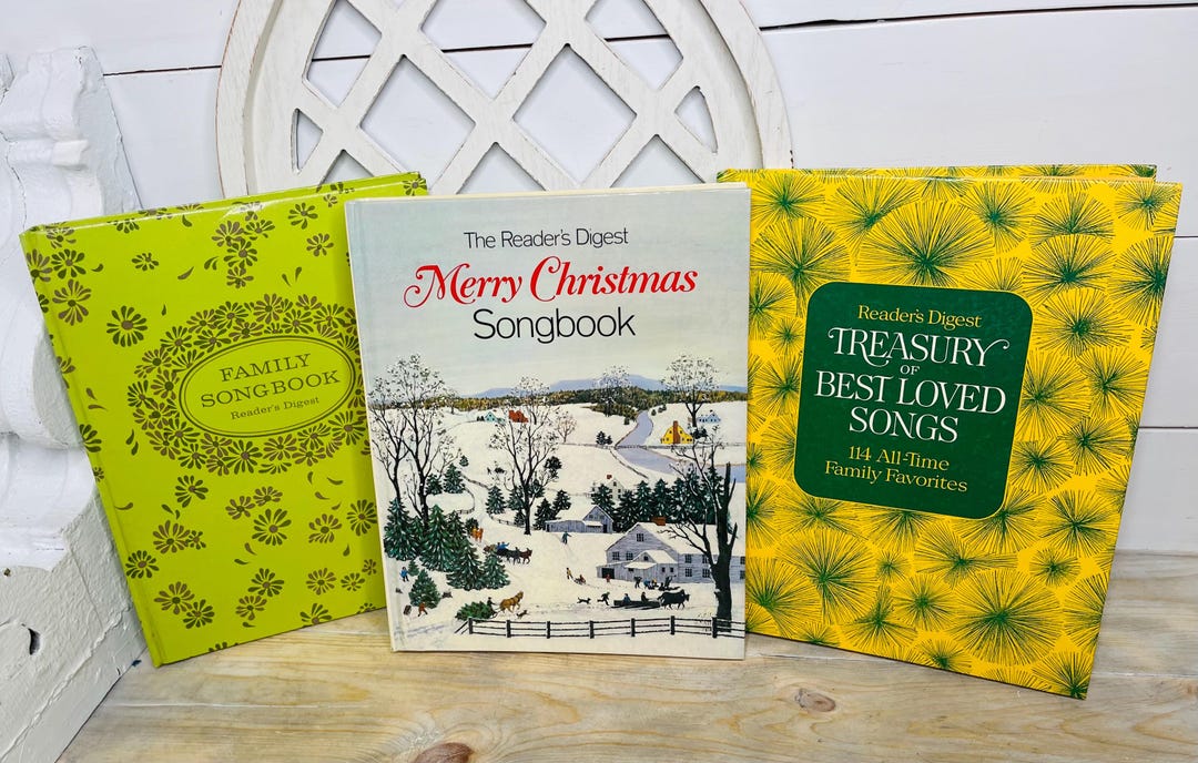 Vintage Readers Digest Family, 1960s-80s, Songbook, Christmas Songbook ...