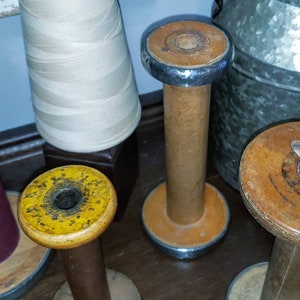 Vintage Wood Industrial Spool Vintage Industrial Farmhouse | Etsy