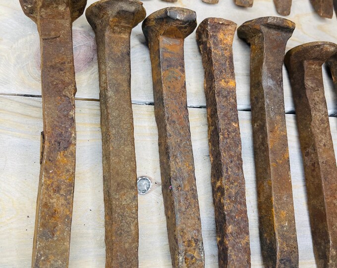 Vintage Antique Railroad Spikes, 17 Spikes - Etsy