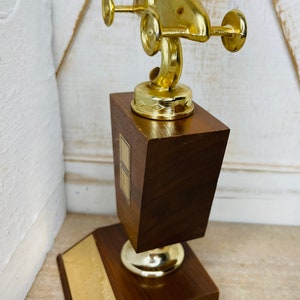 Vintage Car Trophy, Vintage Trophy, Antique Bowling Trophy, 1970s ...
