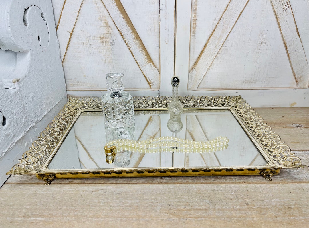 Victorian Style Vintage Vanity Tray, Antique Vanity Tray, Vintage ...