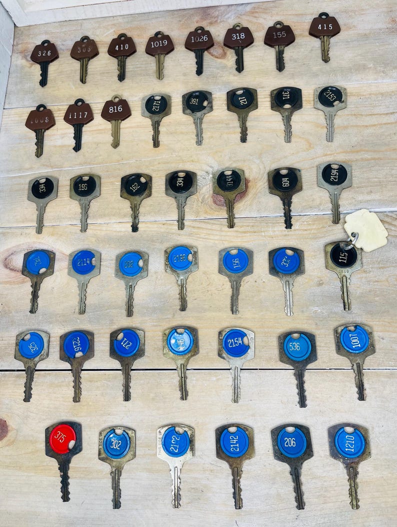 Vintage Blue Room Key, Vintage Hotel Key, Antique Hotel Key, Retro ...