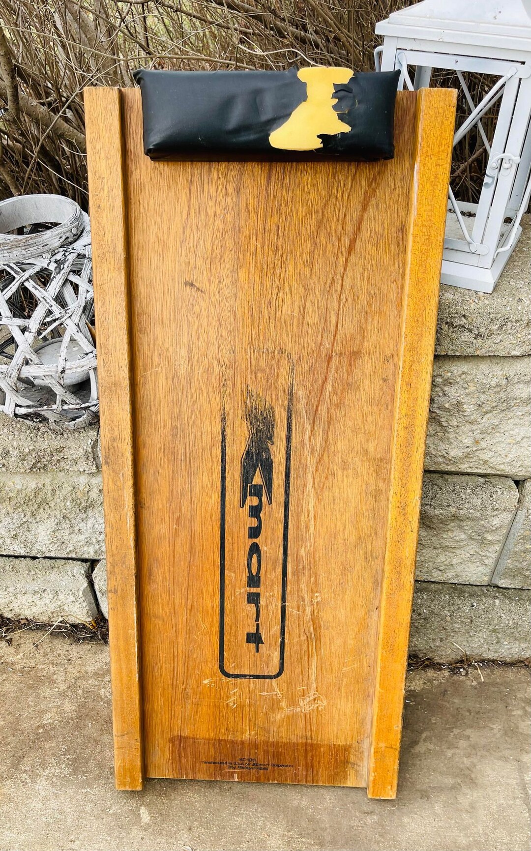 Vintage K-mart Wood Mechanic Creeper With Wheels, 16x36 - Etsy