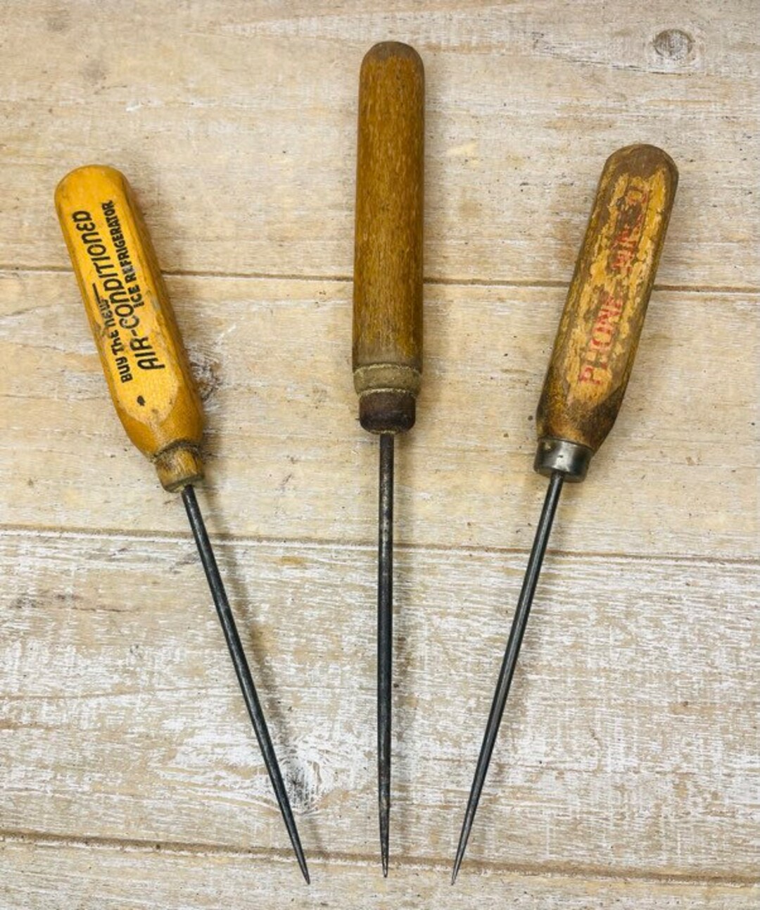 Vintage Wooden Handle Ice Pick - Etsy