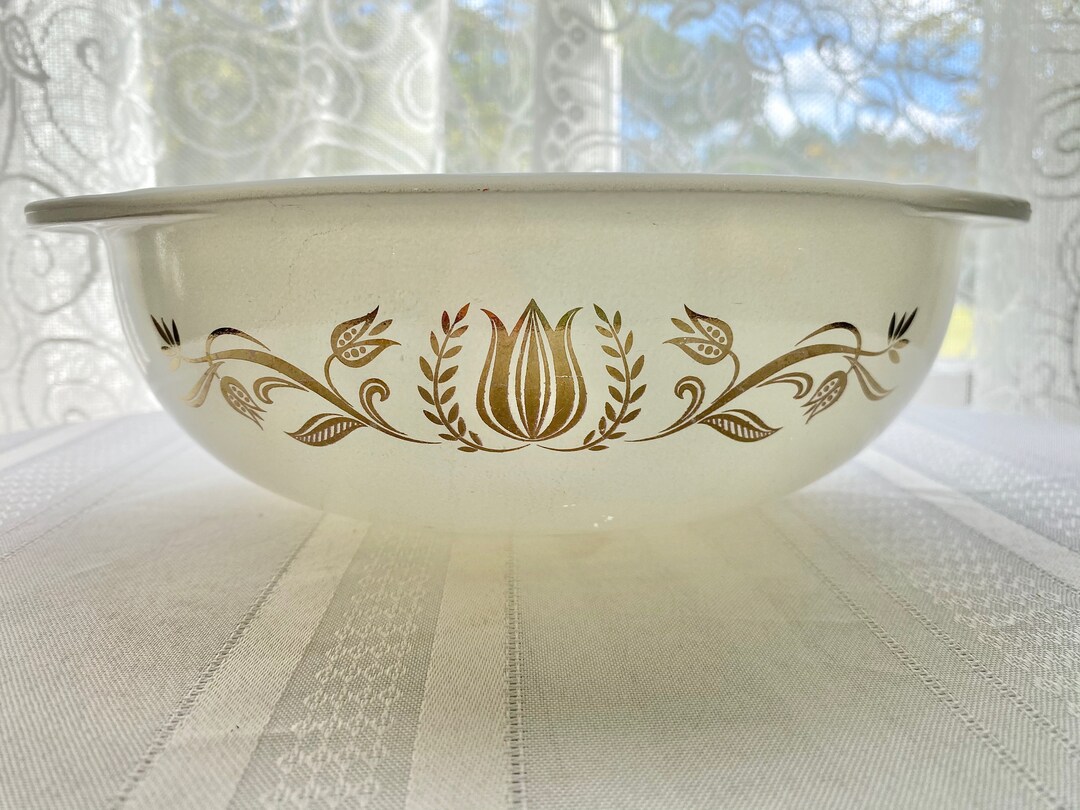 Vintage Pyrex Golden Tulip Promotional 2 Quart #024 - Etsy