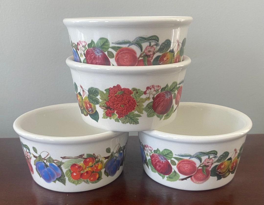 VTG Large Ramekin Set of Four Pomona Fruit by Portmeirion - Etsy
