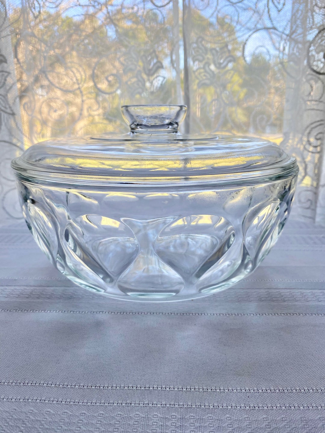 Vintage Pyrex Teardrop Pattern Covered 2.5 Quart Casserole - Etsy