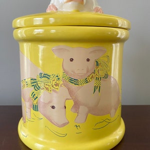 Vintage Sweet Piglet Cookie Jar Canister DD891 - Etsy