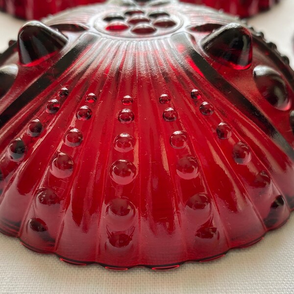 Red Depression Glass - Etsy