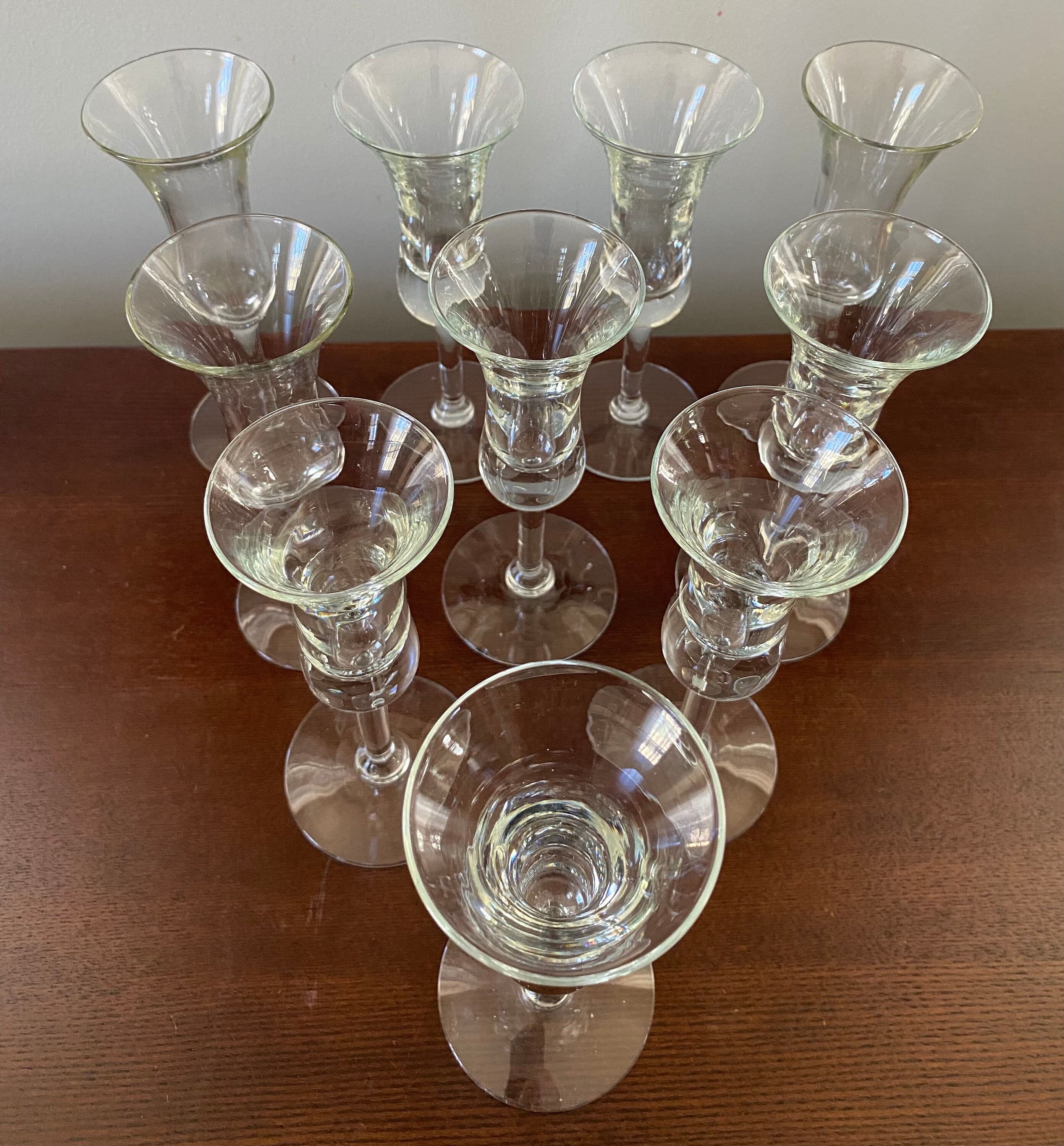 VTG MCM Danish Tulip Shaped Cordial Coupe Glass Set Heavy - Etsy