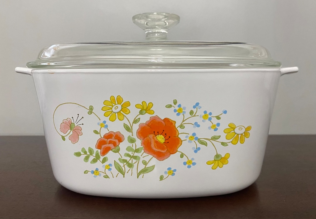 Vintage Corning Ware Wildflower Casserole Dish 3 Quart A-3-B With Lid ...