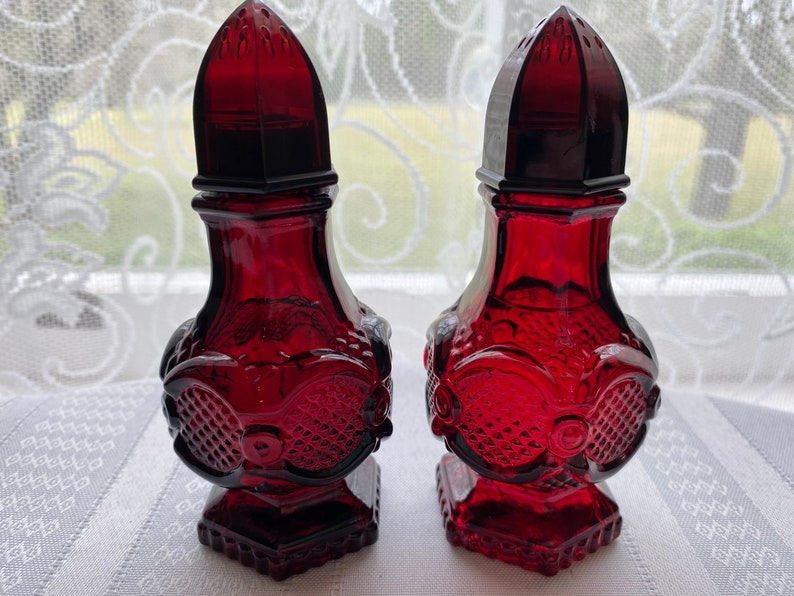 VTG Avon Ruby Red Cape Cod Set Your Choice of Salt & Pepper | Etsy
