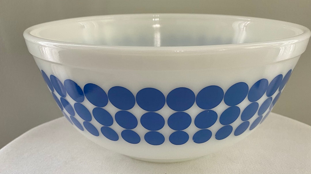 Vintage Pyrex Blue Dot Mixing Bowl #403 2 1/2 Quart RARE - Etsy