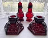 VTG Avon Ruby Red Cape Cod Set Your Choice of Salt & Pepper - Etsy