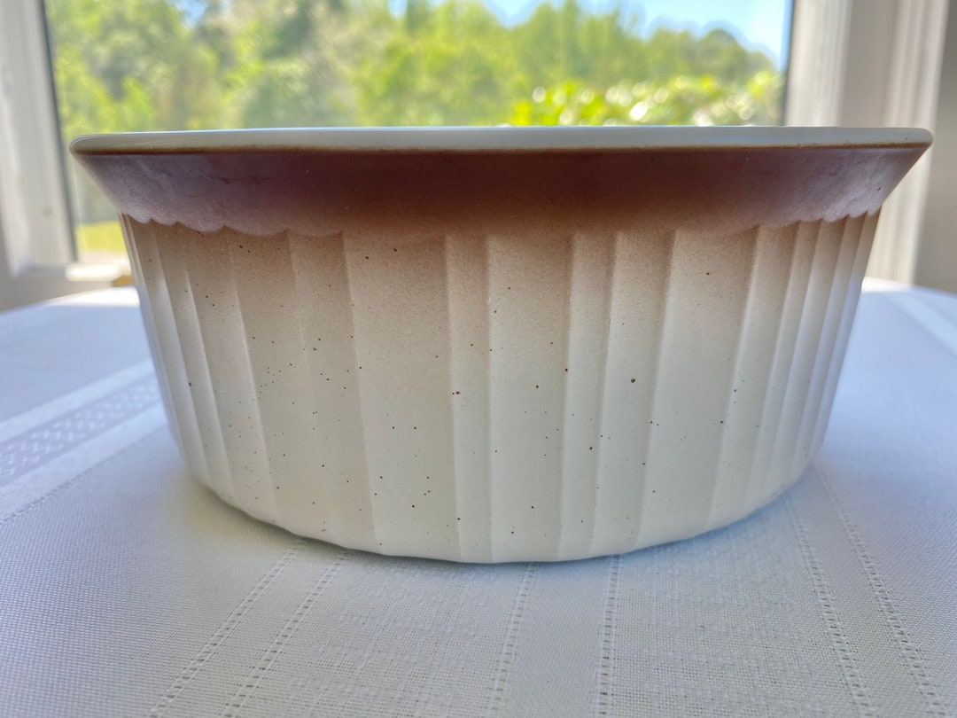 Vintage Corningware French White Brown Bisque 1.5 Qt. Casserole - Etsy