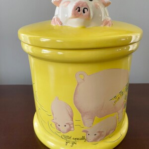 Vintage Sweet Piglet Cookie Jar Canister DD891 - Etsy