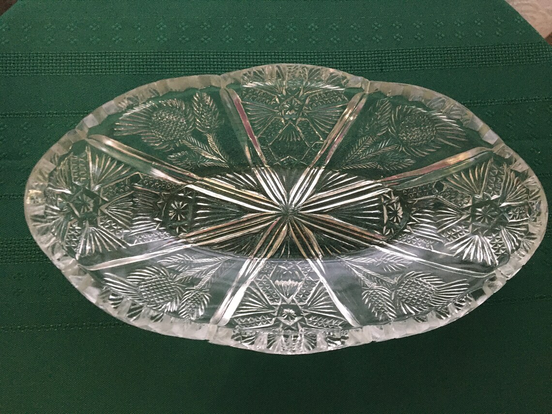 Higbee EAPG Paneled Thistle Dish - Etsy
