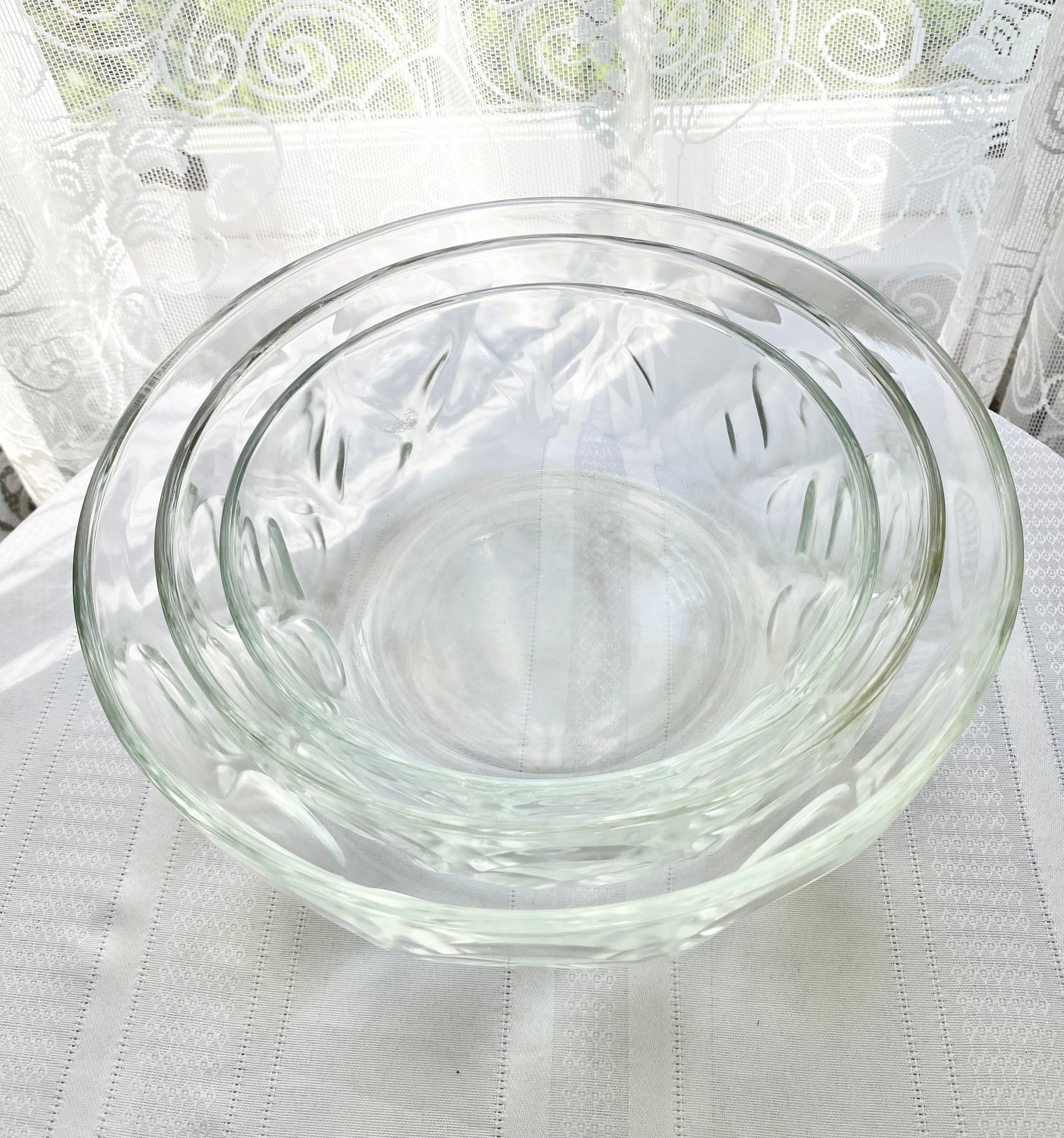 Vintage Pyrex Clear Teardrop Pattern Mixing Bowls One W/lid - Etsy