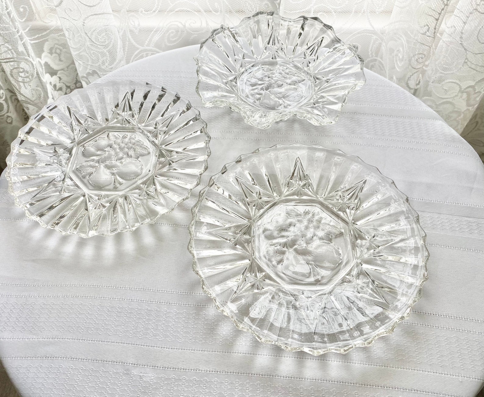 Vintage Federal Glass Company Pioneer Pattern Fruit | Etsy