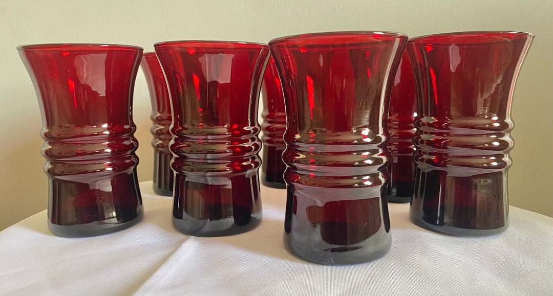 Vintage Royal Ruby Depression Glass Tumbler Replacement Glass - Etsy