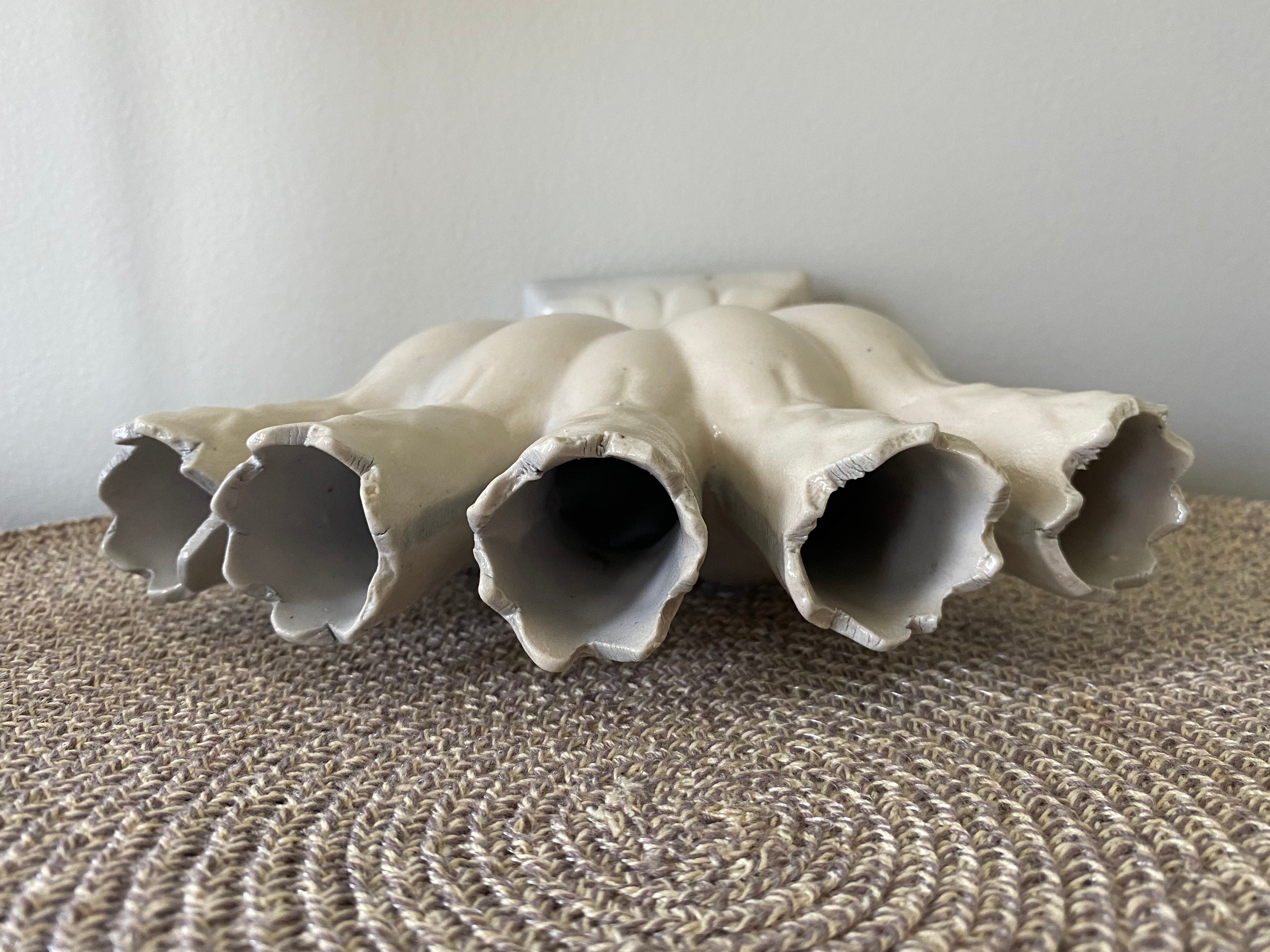 VTG Five Finger Vase Hue of Blue - Etsy