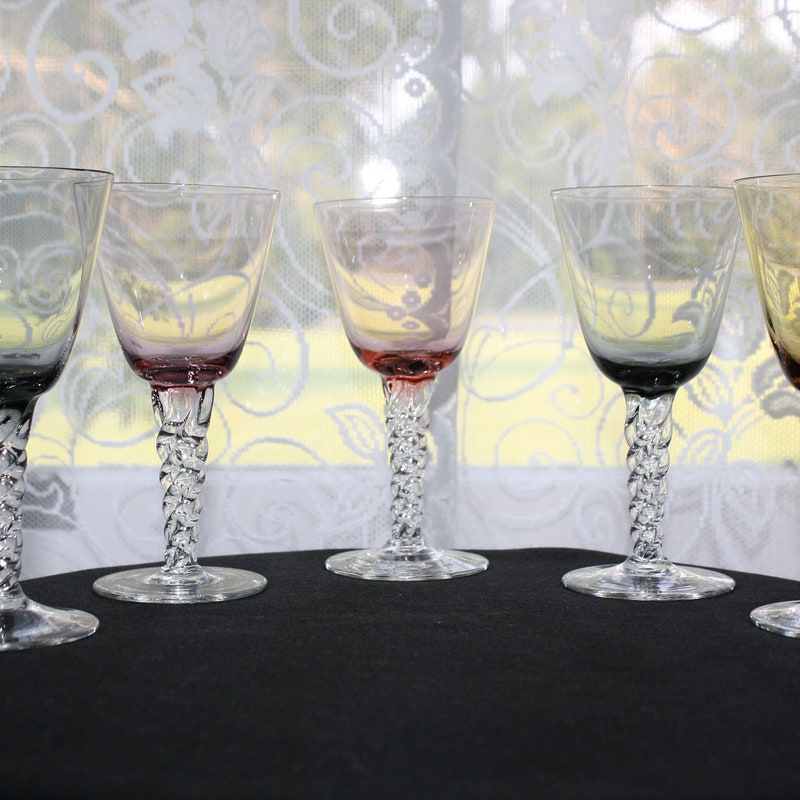 Colored Stemware - Etsy