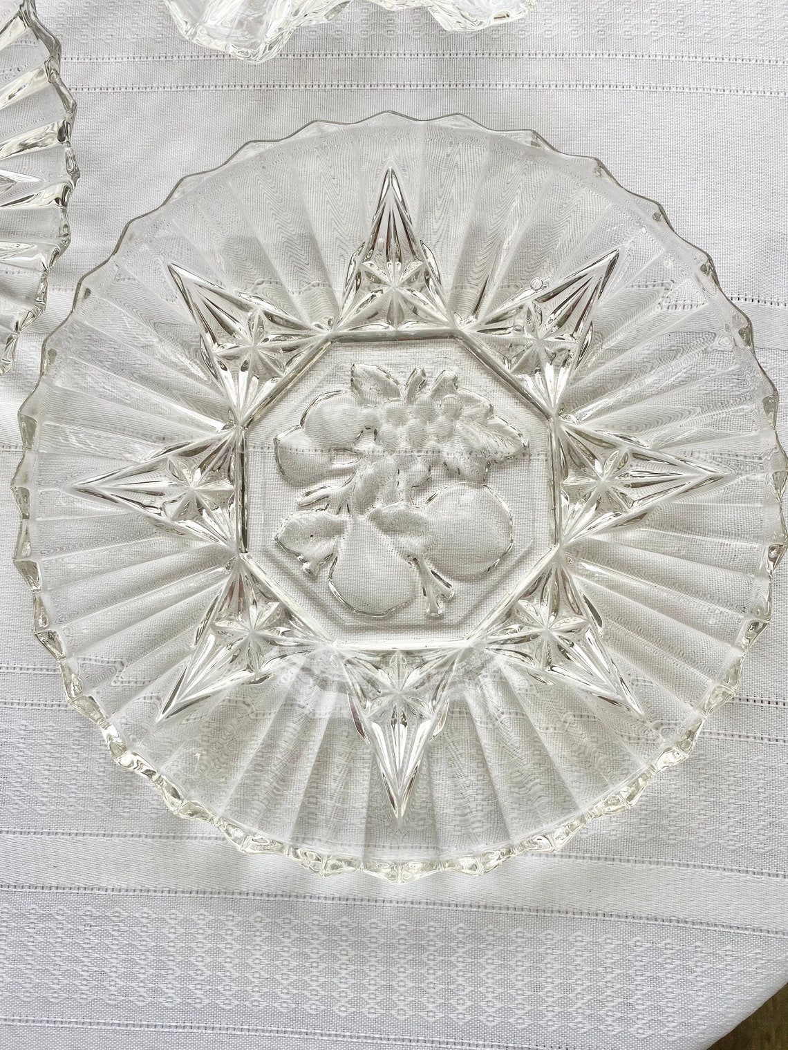 Vintage Federal Glass Company Pioneer Pattern Fruit | Etsy