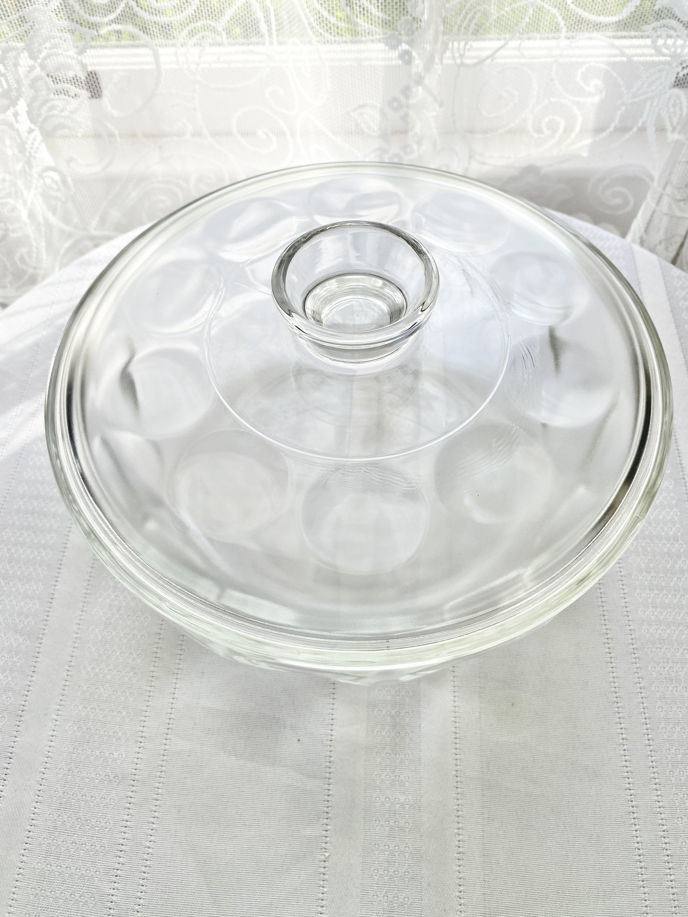 Vintage Pyrex Clear Teardrop Pattern Mixing Bowls One W/lid - Etsy