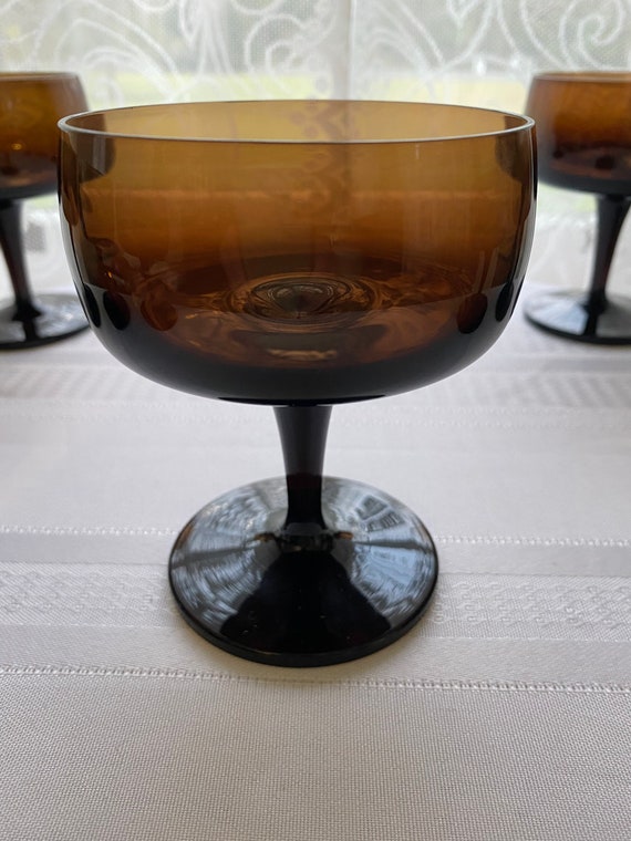 Vintage Bavarian Hand Blown Nutmeg Brown Ombre Sherbet Glass - Etsy