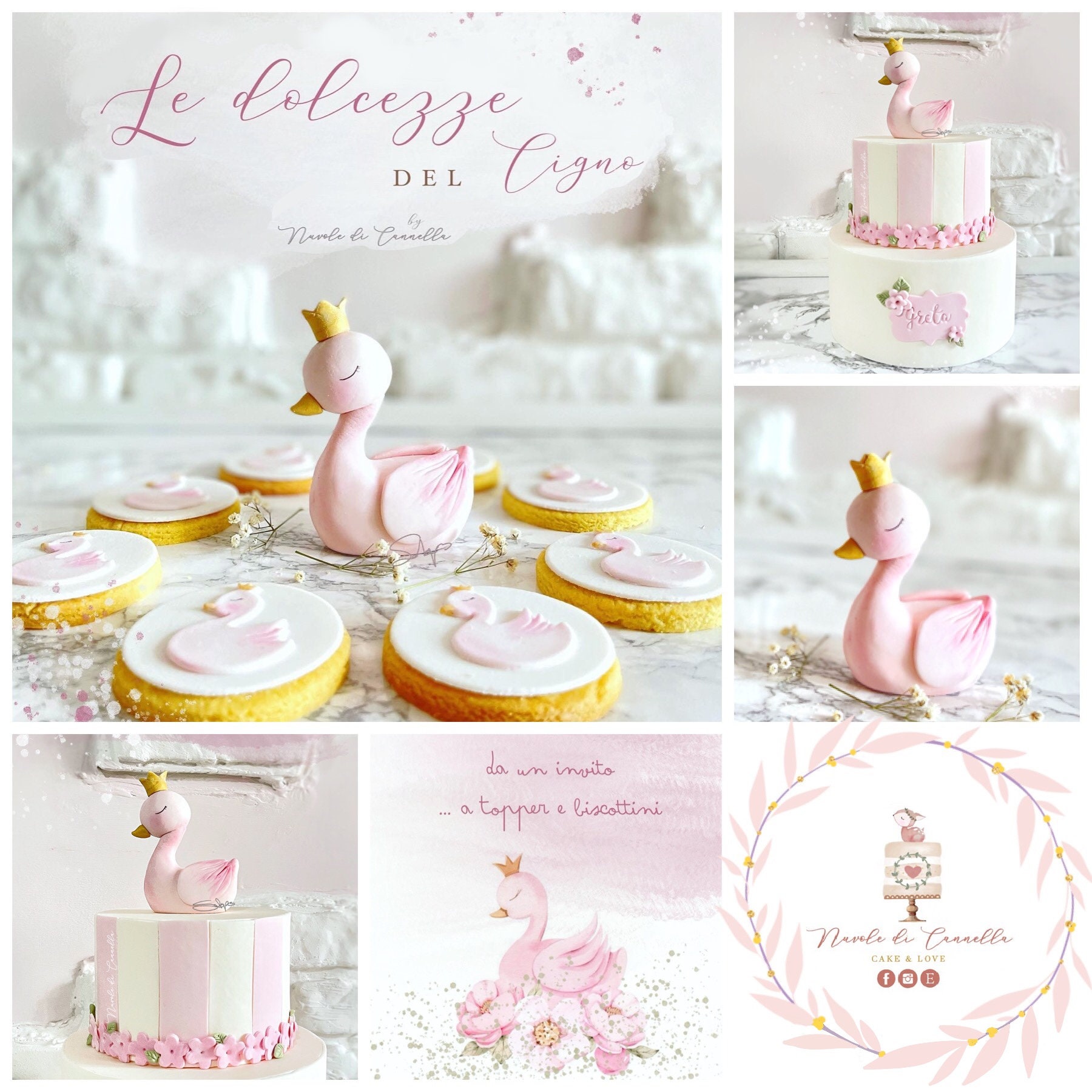 Cigno Cake-Torta Cigno-Cigno-Swan Cake-Swan-Swan | Etsy