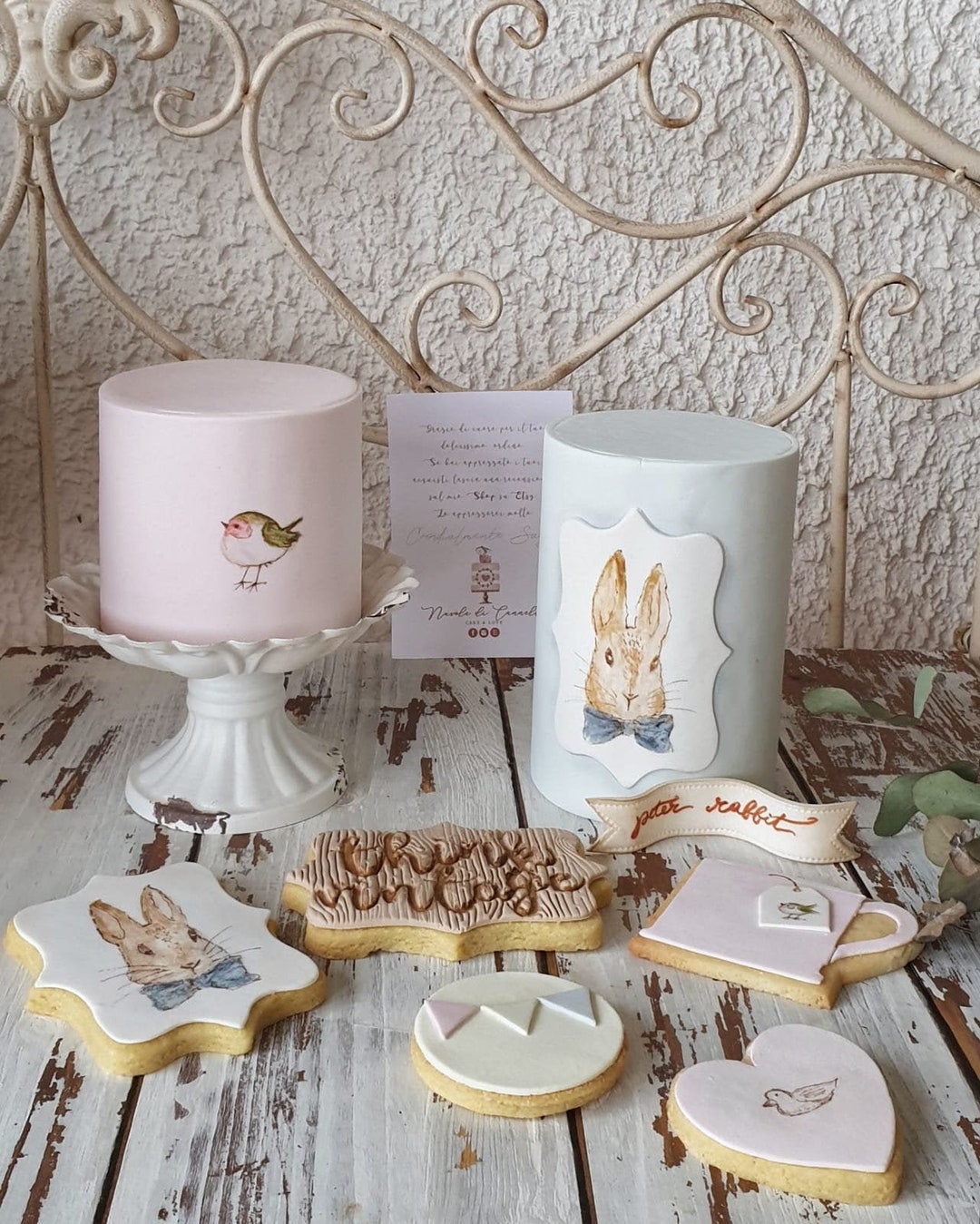 Fake Cake-hogben Pottery Inspire- Peter Rabbit Cake - Cookies Paint ...