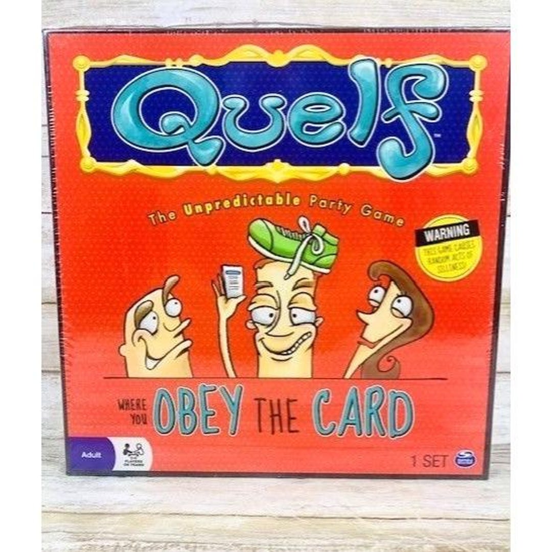 Quelf the Unpredictable Party Game - Obey the Card Adult Board Game NEW ...