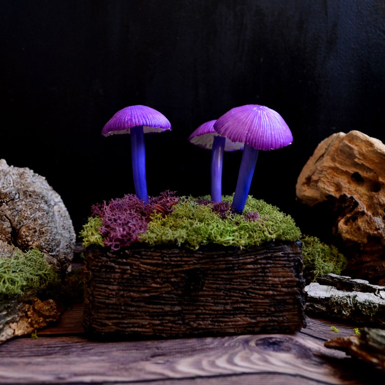 Purple Glow Mushroom Lamp Gothic Lamp LED Psychedelic Lamp | Etsy UK