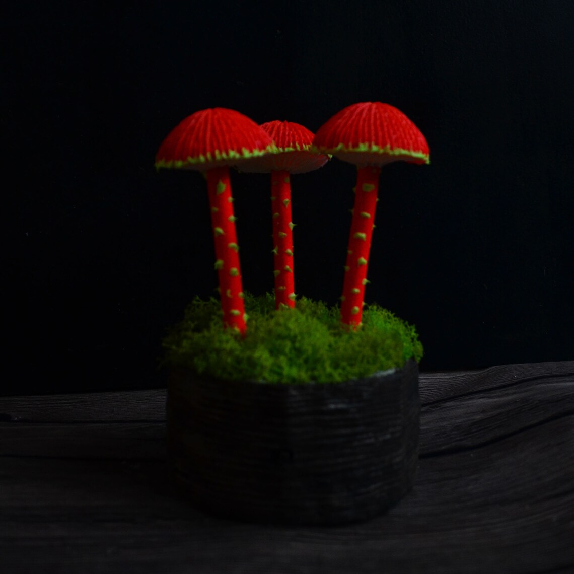 Fluorescent orange Mushrooms lamp Mushroom night light | Etsy