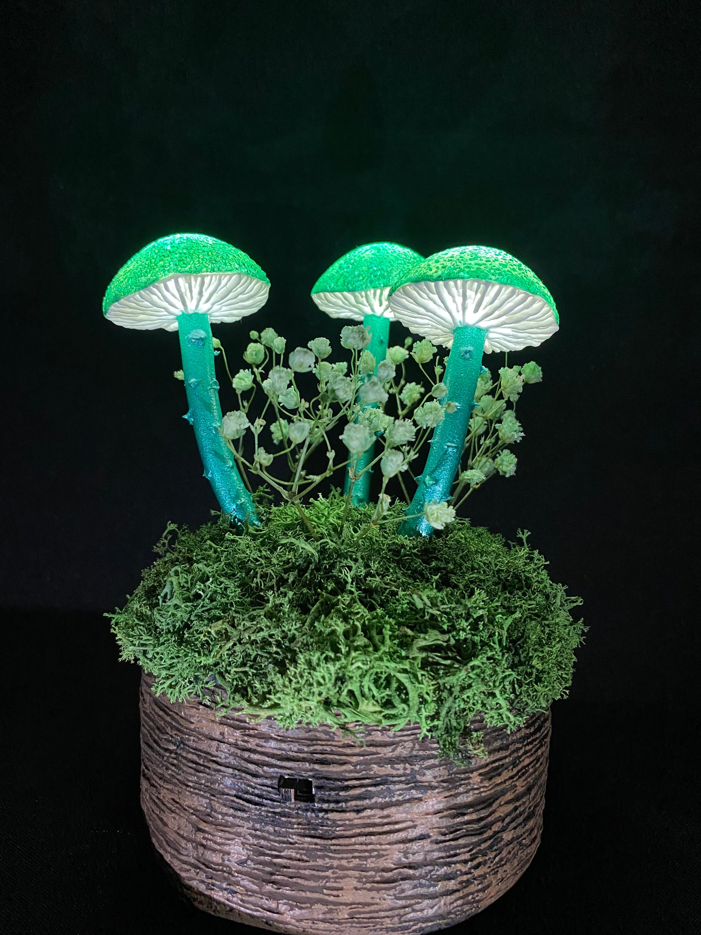 Mushroom Lamp From Bedrooms USB Night Lights Small Table Lamp - Etsy