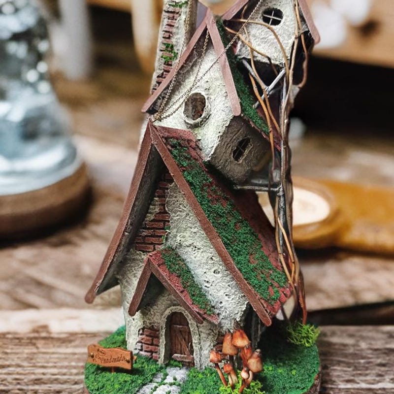 Large Handmade Fairy Houses - Etsy