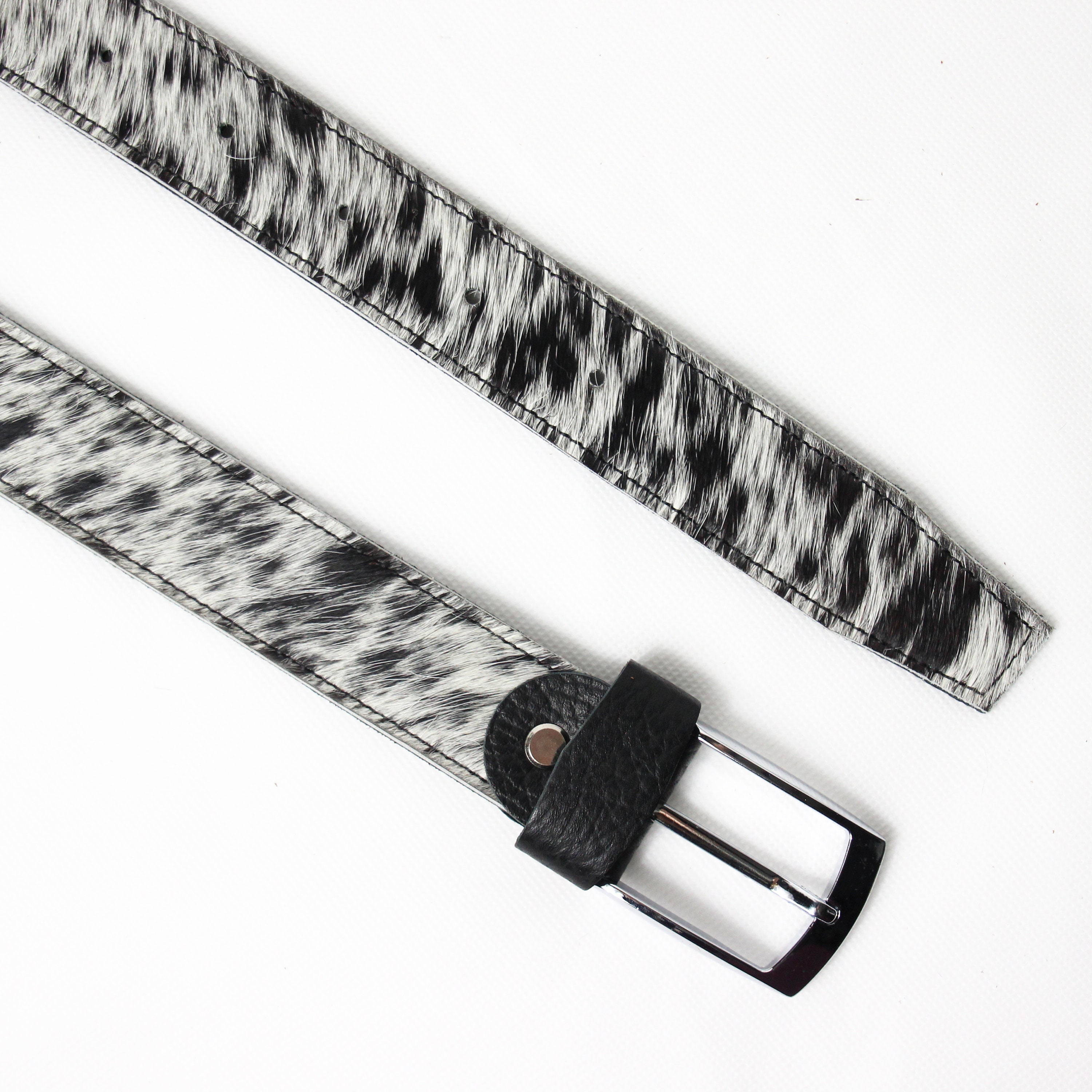 Cowhide Leather Belt | Blandford Belt | Western | Hair on Hide ...