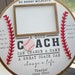 Custom Baseball Coach Gift, End of Season Manager Gift, Team Gift, Team ...