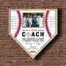 Custom Baseball Coach Gift, End of Season Manager Gift, Team Gift, Team ...