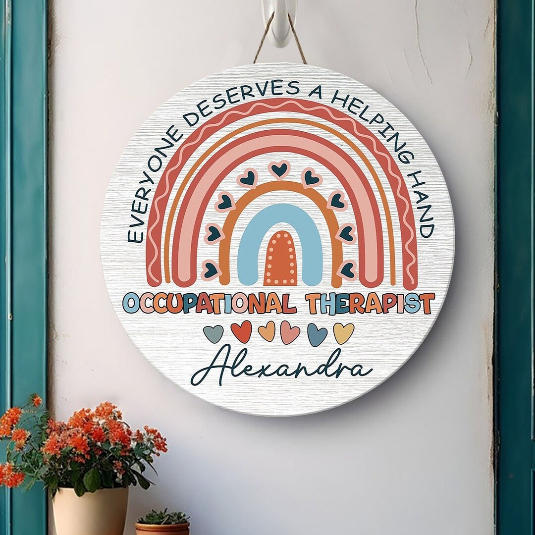 Occupational Therapy Door Sign, Occupational Therapist Gifts, Therapist ...