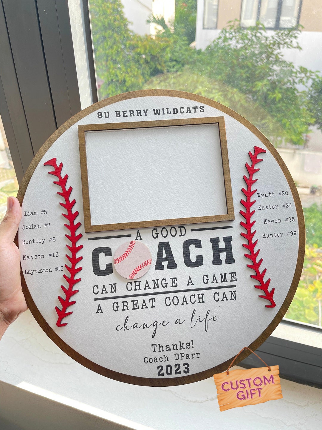 Baseball Coach Gift, Baseball Coach Sign, Coach Appreciation Gift, End ...