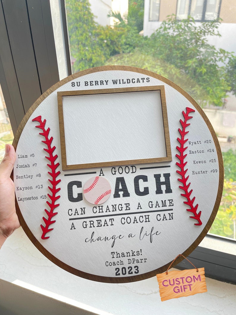 Baseball Coach Gift, Baseball Coach Sign, Coach Appreciation Gift, End ...