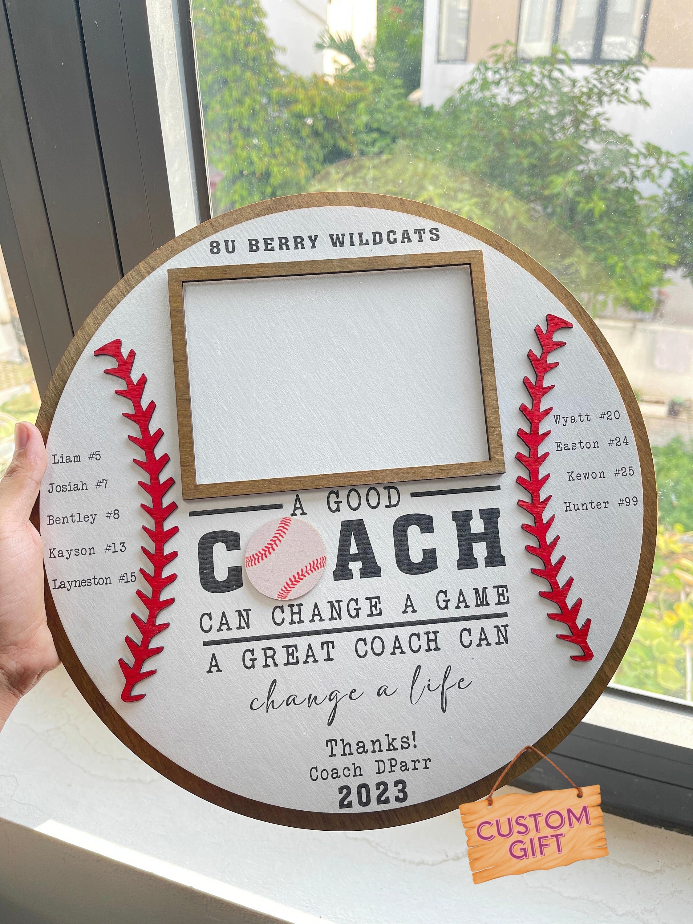 Baseball Coach Gift, Baseball Coach Sign, Coach Appreciation Gift, End ...