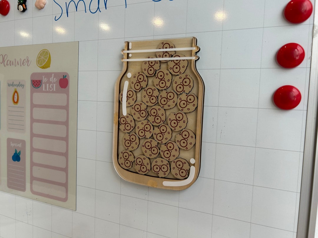 Personalized Reward Jar Magnet for Classroom, Reward Jar, Smart Cookies ...