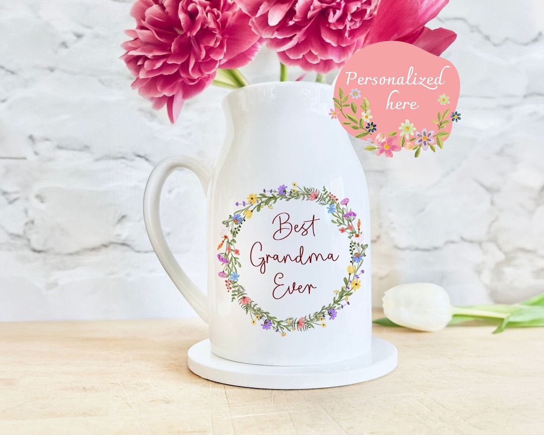 Grandmas Garden Vase, Personalized Grandma Vase, Mothers Day Gifts for ...
