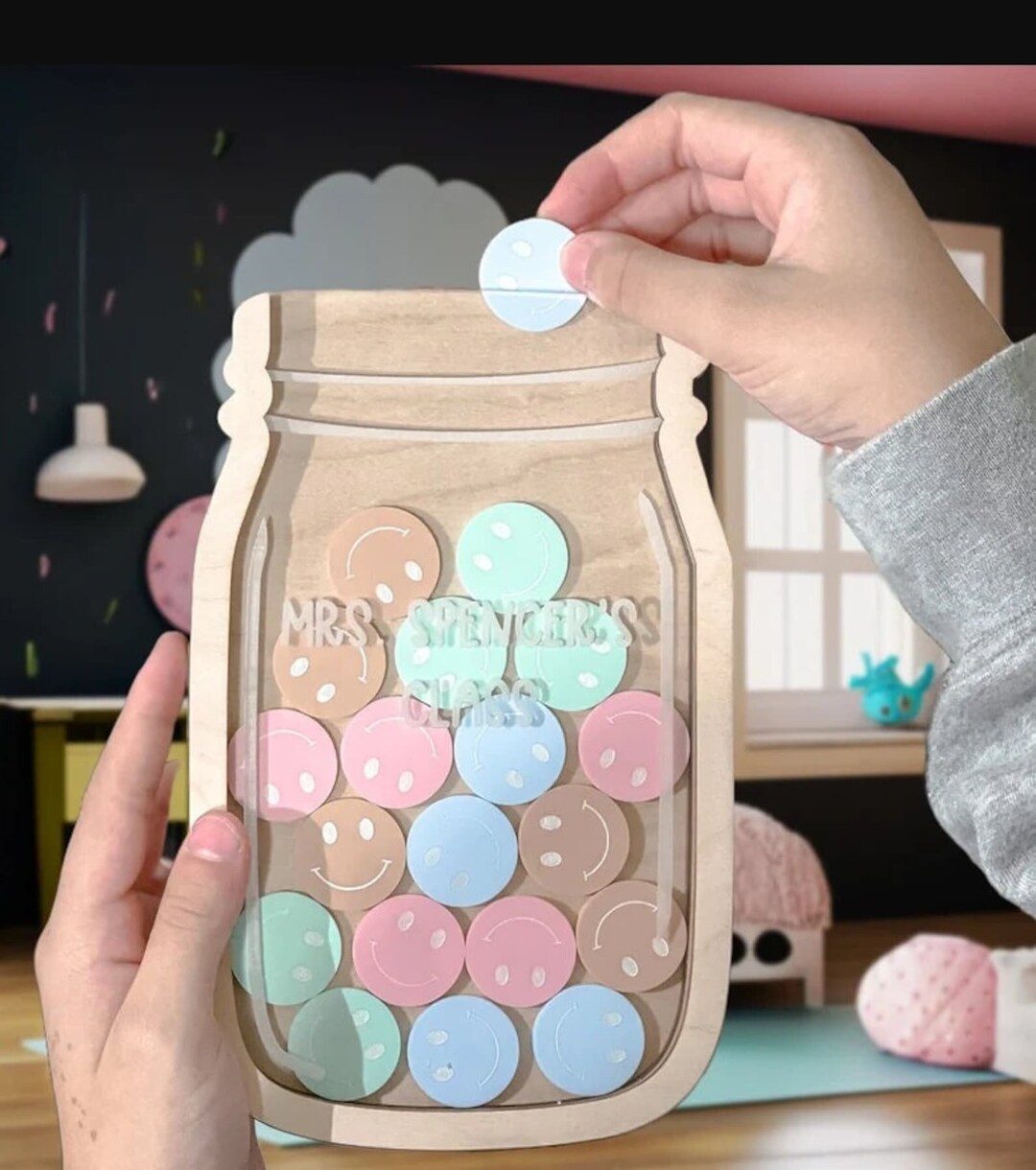 Personalized Reward Jar Magnet for Kids, School and Teacher Classroom ...