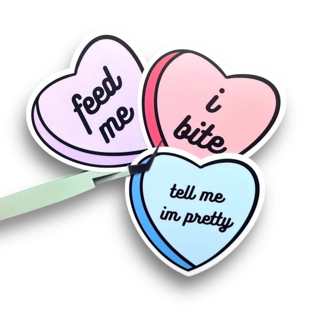 Sassy Conversation Hearts Stickers - Etsy