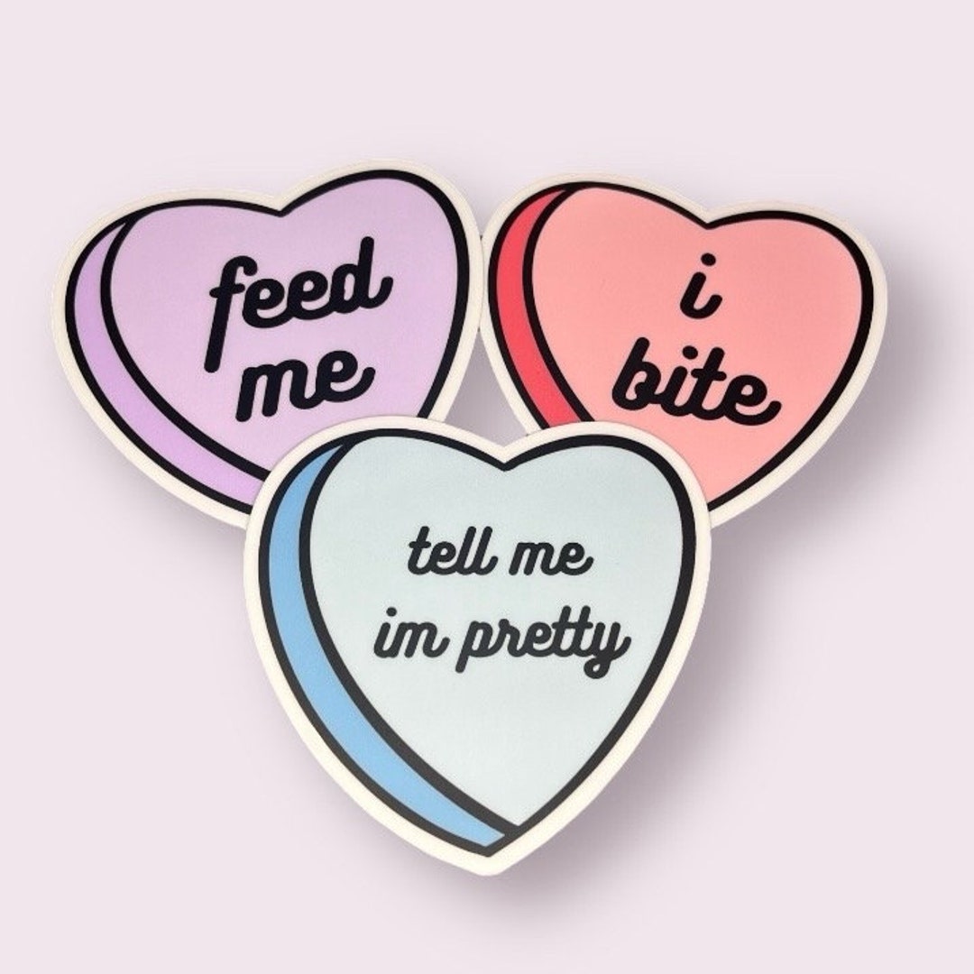 Sassy Conversation Hearts Stickers - Etsy