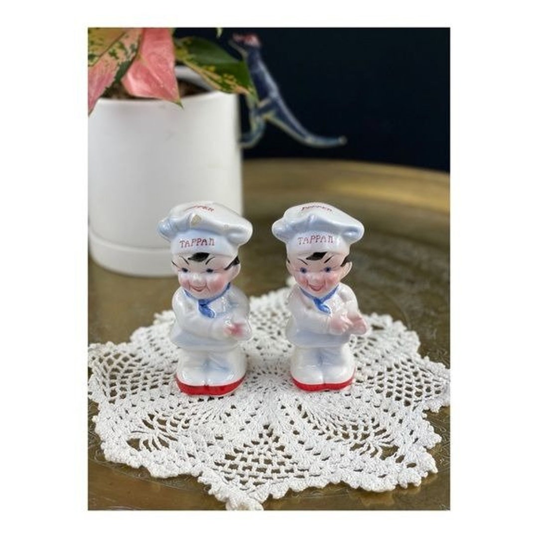 Vintage 50s Tappan Chefs Salt & Pepper Shakers Advertising Japan ...
